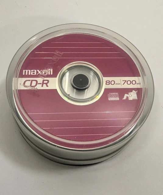 MAXWELL CD-R 80MIN/700MB 23 Count; Blank CD’s + 20 Sealed Jewel CD ...