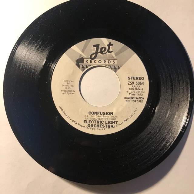 ELECTRIC LIGHT ORCHESTRA ELO 7" 45 disco Confusion/Confusion Wl promo ...