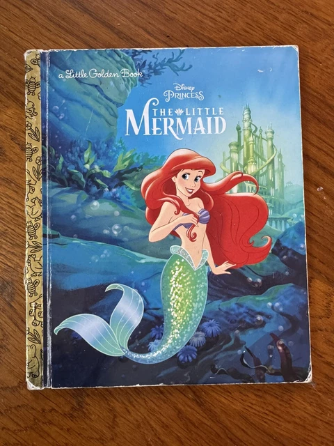 DISNEY PRINCESS &THE Little Mermaid" A Little Golden Book Children's ...