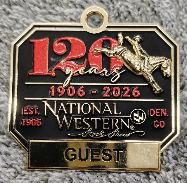 NATIONAL WESTERN STOCK Show & Rodeo Denver 2026 120 Years Guest Pin New ...