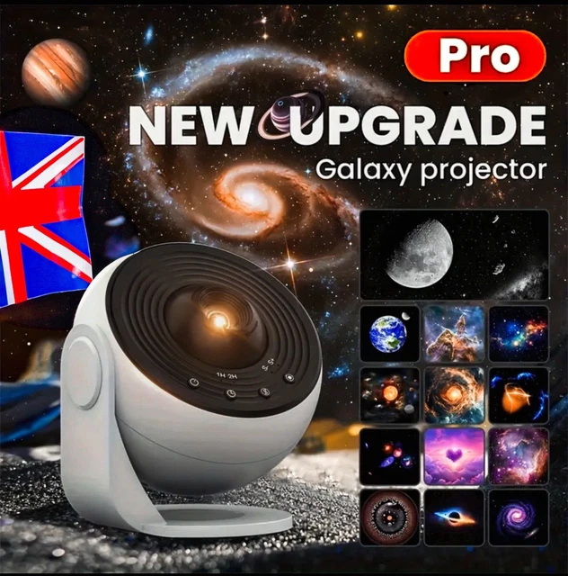 NEW PRO VERSION- 4K Planetarium Galaxy Starry Sky Projector LED Night ...