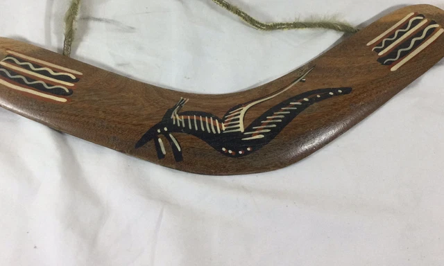 BOOMERANG ABORIGINAL AUSTRALIAN Gurang Tribe Acacia Wood Sticker ...