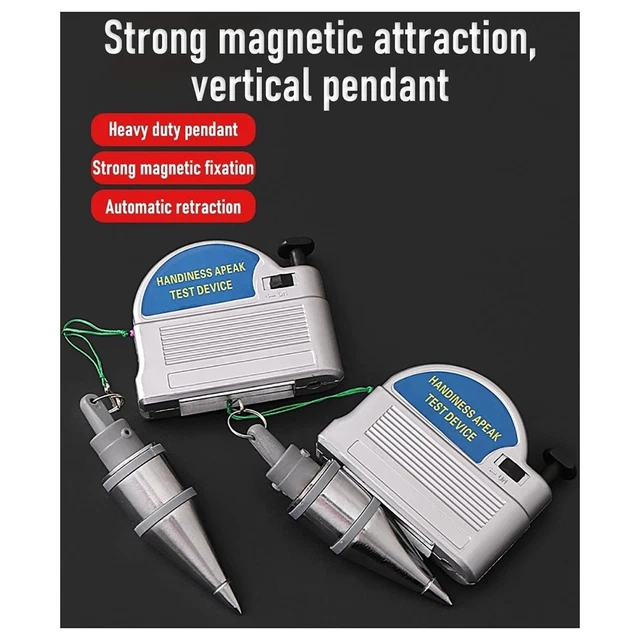 MAGNETIC RETRACTABLE PLUM-BOB Magnetic Plumb-Bob Stretch Line 2PCS ...
