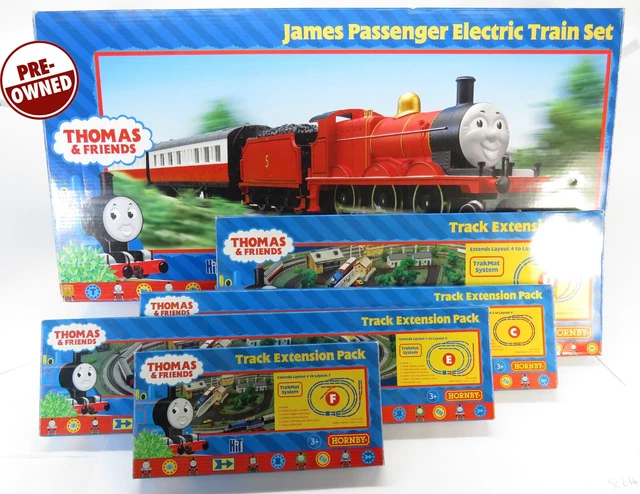 OO GAUGE HORNBY R9073 James Train Set + Track Pack C D E F - Thomas ...