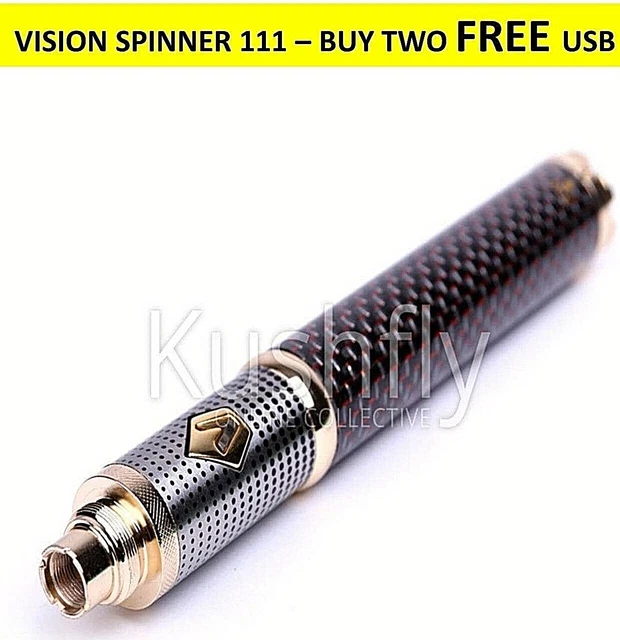 VISION SPINNER 3 Carbon 1650mAh VV Battery E Cig Vaporizer UK STOCK ...