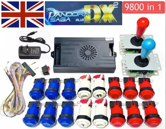 ARCADE KIT TO DIY Build - Pandoras DX plus saga 9800 £95.00 - PicClick UK