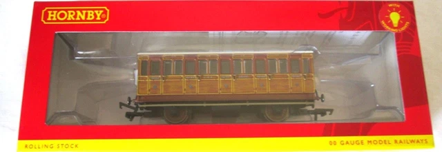 HORNBY R40104A GNR Teak 4-Wheel Brake 3rd Coach - 1505 - With Lights ...
