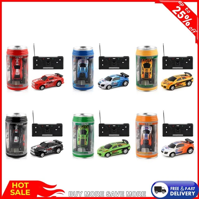 COKE CAN MINI Cans RC Car Battery Operated RC Car Model LED Lights for ...