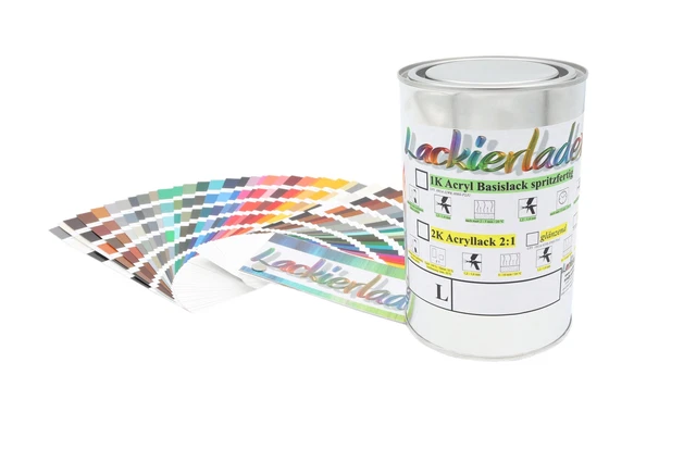 AUTOLACK 1,0 LITER spritzfertig für Ford LP1 Light Grey Metallic | 1,0L ...