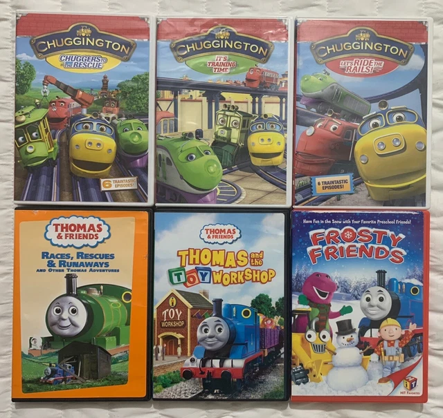 THOMAS THE TRAIN DVDs Chuggington, Thomas & Friends, Frosty Friends Lot ...