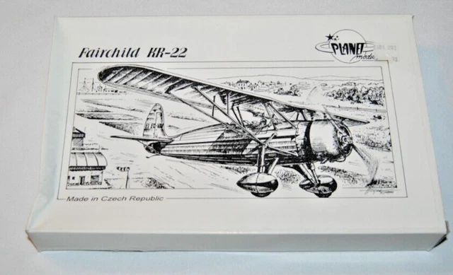 VINTAGE, PLANET MODELS, Fairchild KR-22, 1:72 Scale, Resin Model, Cech ...