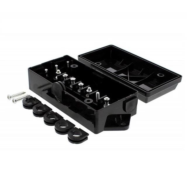 7 GANG TRAILER Wire Connector Junction Box 7 Pole Cable Connection Box ...