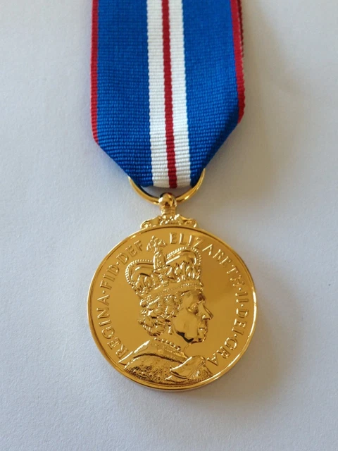 QUEENS GOLDEN JUBILEE Medal, Full Size, 2002, Ribbon, Army, Military ...
