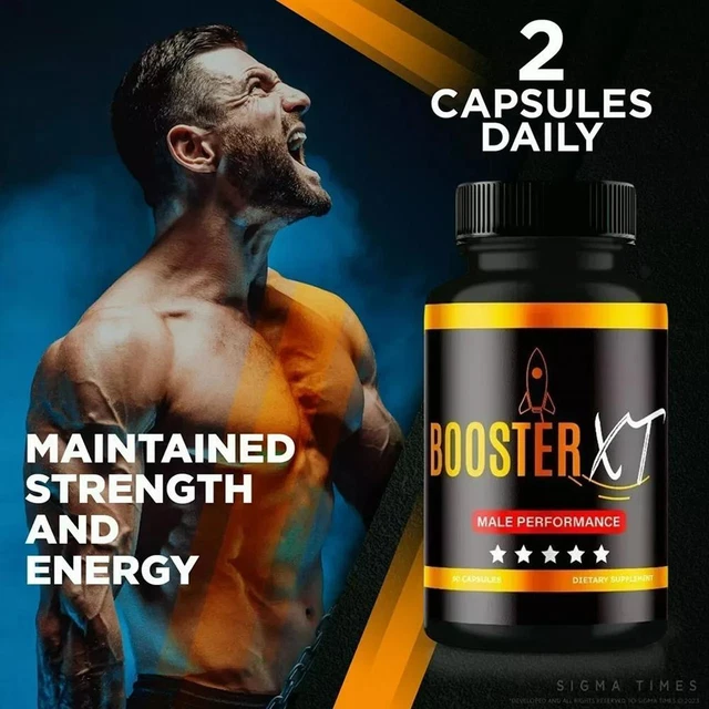 60PCS MALE BOOSTER Supplement Capsules For Man Strength Energy Support√ ...