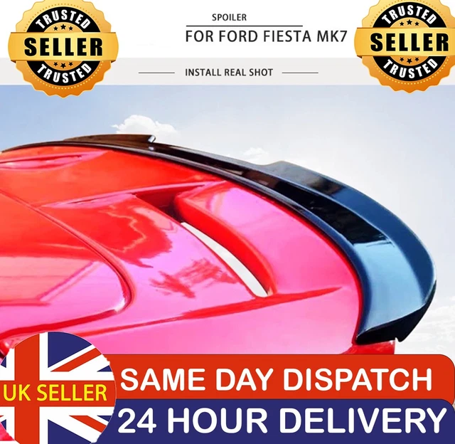 For Ford Fiesta St Hattchback Mk7 Mk7.5 Max Rear Spoiler Wing Abs Balck ...
