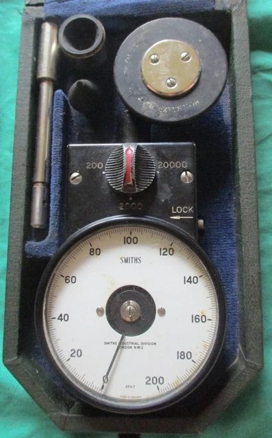 SMITHS MECHANICAL TACHOMETER, Rev Counter,Surface Shaft Speed ...
