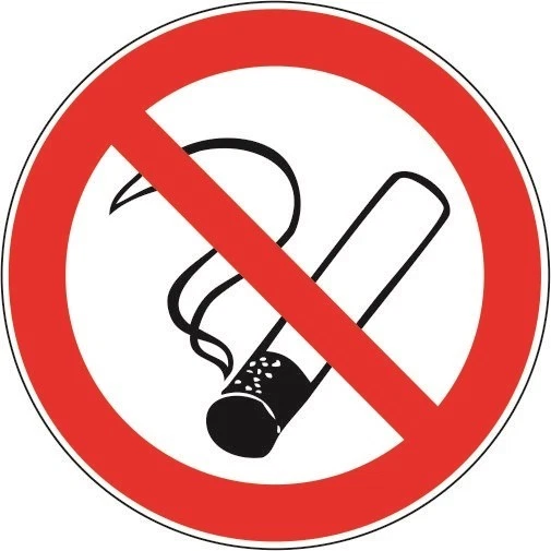AUTOCOLLANT PANNEAU D'INTERDICTION de fumer interdit 15 cm sticker EUR ...