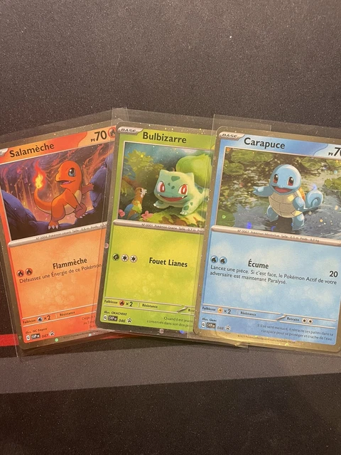 CARTE POKÉMON SALAMÈCHE Carapuce Bulbizarre 151 Neuf FR Carte Promo EUR ...