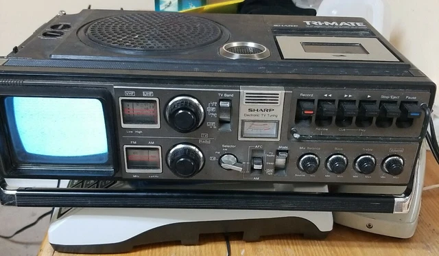 VINTAGE SHARP TRI-MATE 3T-59 Fm/Am/Tv Audio Cassette Recorder. Rare ...