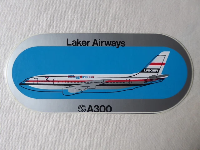 AUTOCOLLANT STICKER AUFKLEBER Airbus A300 Laker Airways Skytrain EUR 3 ...