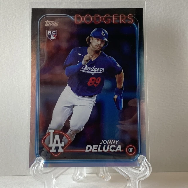 FEUILLE ARC-EN-CIEL DE baseball 2024 Topps 233 Jonny Deluca RC Los ...