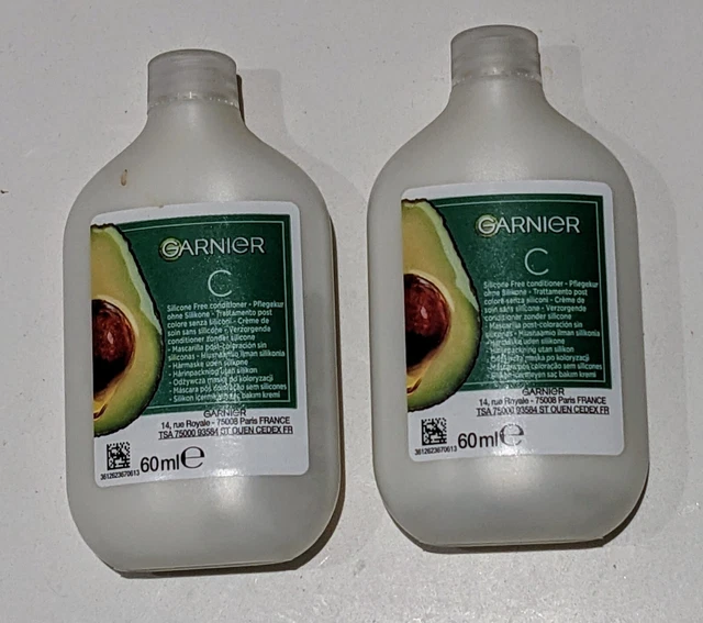 GARNIER NUTRISSE RESTORING Conditioner Silicone-free 60ml x 2 Travel ...