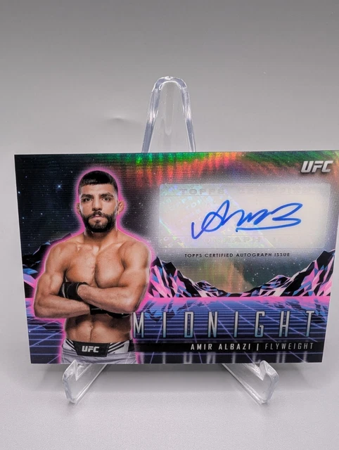 AMIR ALBAZI AUTO 2024 Topps UFC Midnight Horizon Signatures HS-AAI EUR ...