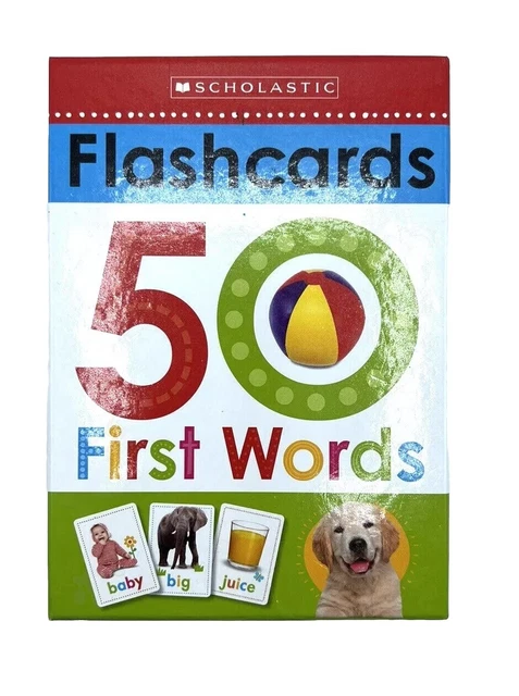 FLASHCARDS-50 FIRST WORDS Flashcards: Scholastic Early Learners $5.00 ...