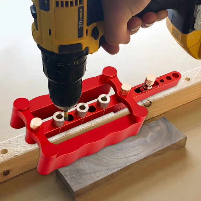 SELF CENTER METRIC Dowel Jig Kit Woodworking Self-Centering Drilling ...