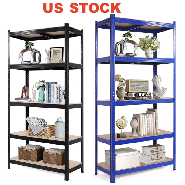 5-TIER METAL WIRE Rack Free Standing Shelving Unit Adjustable Heavy ...