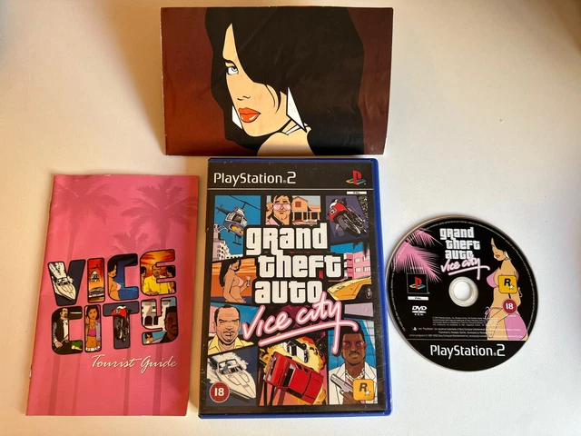 GRAND THEFT AUTO Vice City GTA - PS2 - BOITE CD LIVRET + CARTE COMPLET ...