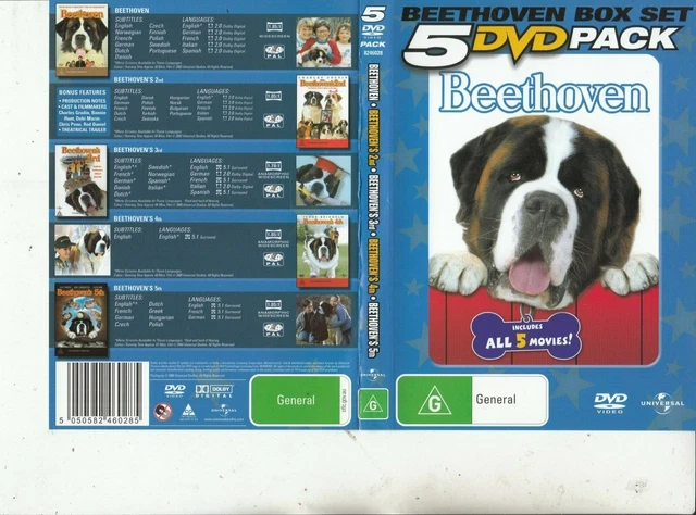 BEETHOVEN-1992-CHARLES GRODIN-[ALL 5 Beethoven Movies-5 DVD Box Set ...