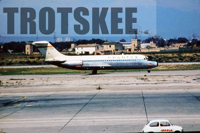 35MM SLIDE SPANTAX Airlines EC-CGZ McDonnell Douglas DC-9-14 c1979 ...