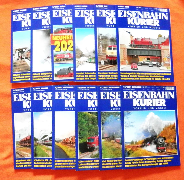 &EISENBAHN KURIER& &VORBILD und Modell" kompletter Jahrgang 2021 gut erhalten EUR 14,95 ...