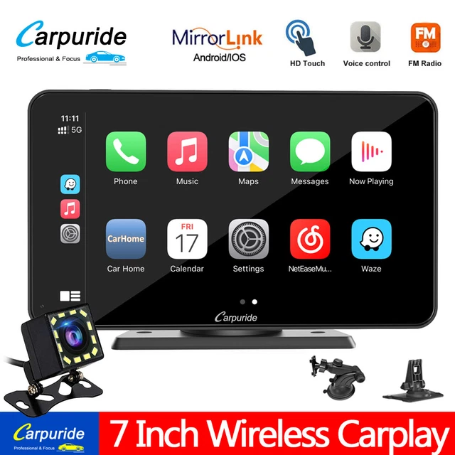CARPURIDE 7INCH CAR Stereo Touchscreen Apple CarPlay Android Auto ...