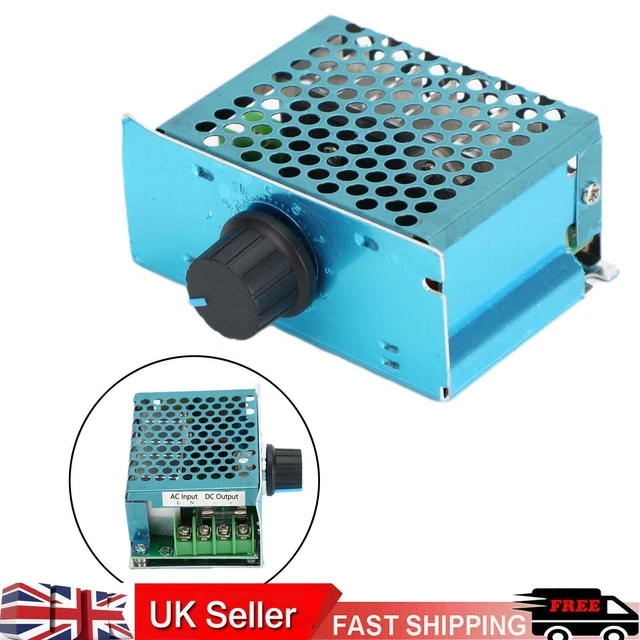 AC 220V INPUT Knob 20A PWM DC 220V Motor Speed Controller Regulator ...