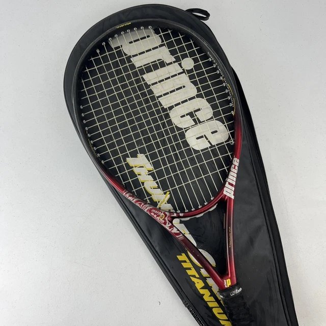 PRINCE THUNDER STRIKE Titanium Tennis Racquet Racket 4 1/2'' Oversize ...