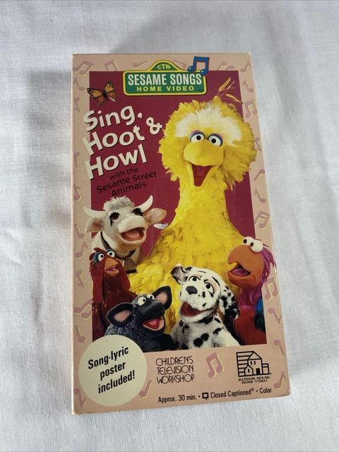 SESAME STREET SING Hoot & Howl VHS Jim Henson Songs Rare Kids Cartoon ...