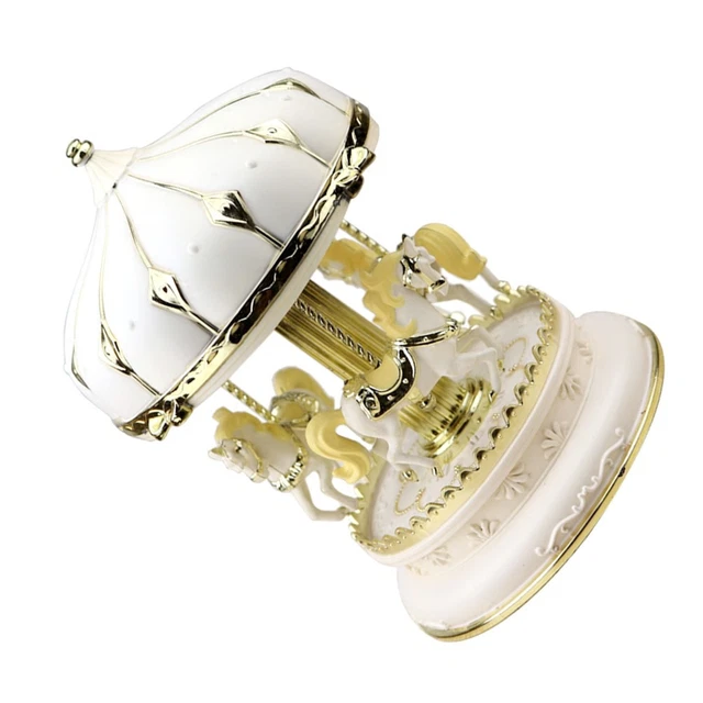 TOYS FOR GIRLS Carousel Music Box Merry-Go-Round LED Light Kids Baby ...