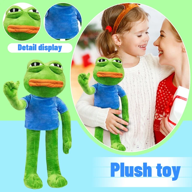 45CM PEPE THE Frog Plush Toy Magic Emotive Frog Plushie Doll Kids ...
