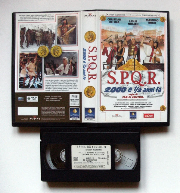 VHS S.P.Q.R. 2000 E 1/2 Anni Fa (1994) C. De Sica - Boldi - Bmg V. - Ex ...