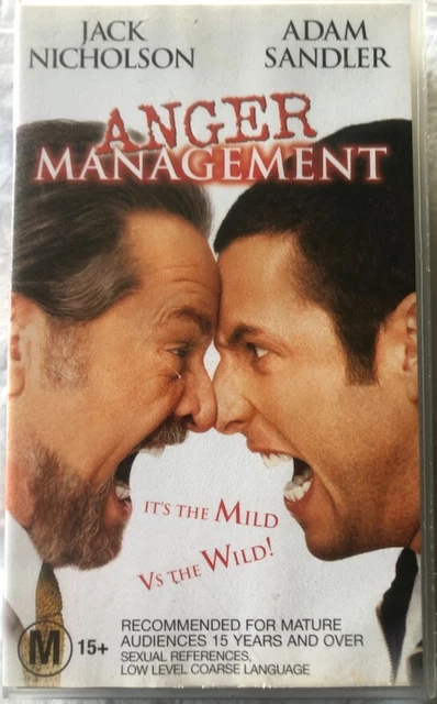ANGER MANAGEMENT, JACK Nicholson, Adam Sandler, VHS Tape, Video, Movie ...
