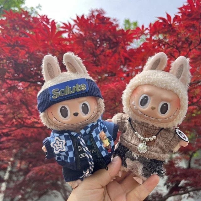 POP MART LABUBU The Monsters Plush Diy Mini Handsome Fashion Clothes ...