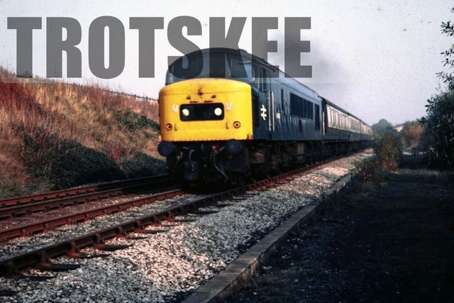 35MM SLIDE BR British Railways Diesel Loco Class 46 46045 Garswood 1977 ...