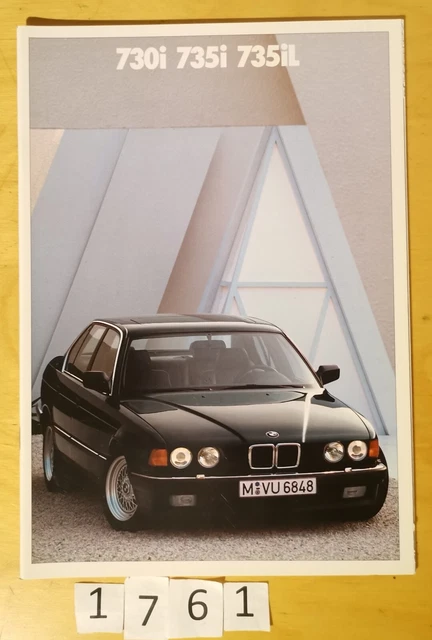 BMW SÉRIE 7 E32 730i, 735i, 735iL Prospectus Allemand 40 pages D 02/1989 EUR 11,99 - PicClick FR