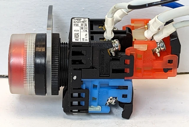 FUJI RED ILLUMINATED LED Push Button Momentary Switch WORKING PULL ...