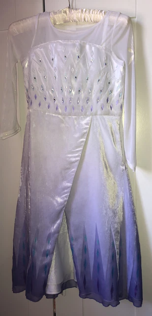 DISNEY STORE DELUXE Velvet Elsa Frozen 2 Snow Queen Fancy Dress Age 5-6 ...