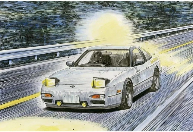 FUJIMI 124 ESCALA Inicial D Kenji 180SX Plástico Modelo Kit Usado EUR ...