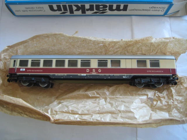 MARKLIN HO 4087 DB Metal TEE Dining Car - LN Made in Western Germany £ ...