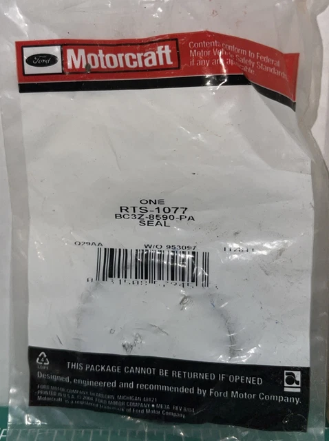 MOTORCRAFT RTS-1077 Coolant Seal BC3Z-8590-PA Has Multiple Applications ...